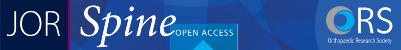 The ORS Journals: The Journal of Orthopaedic Research – Spine (JORS) - ORS